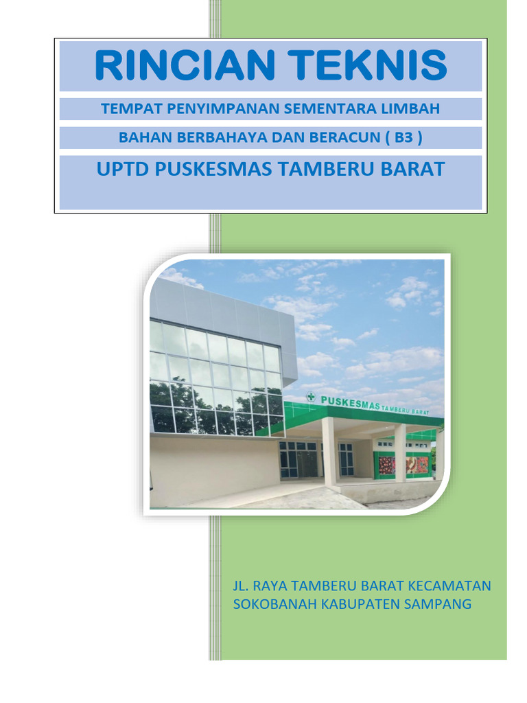 Rintek Limbah B3 PKM Tamberu Barat | PDF