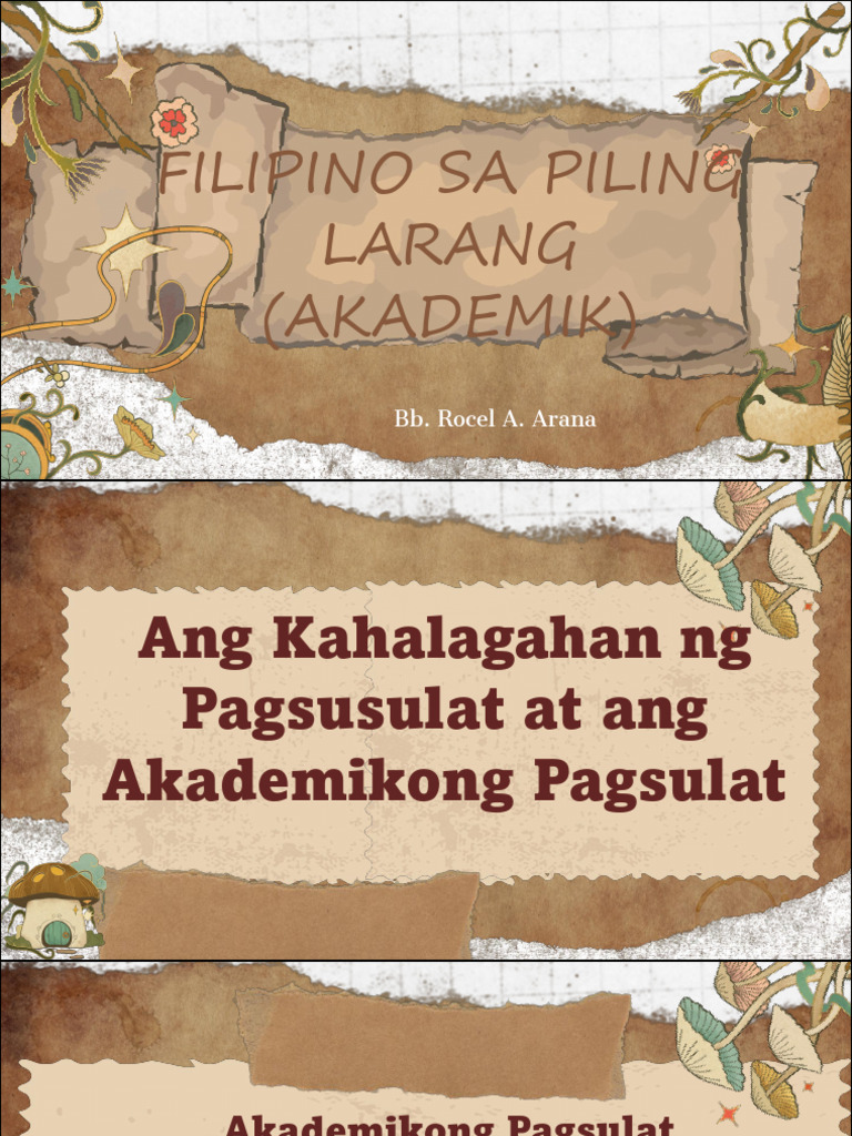 Layunin Gamit Abstrak at Sinopsis | PDF