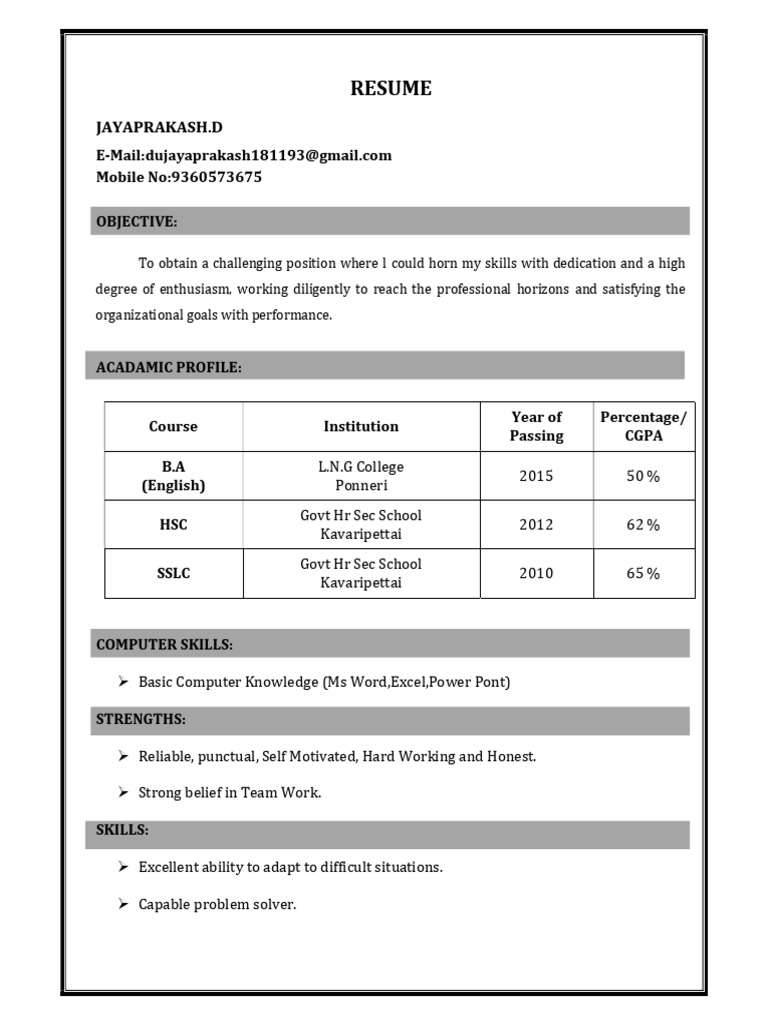 Jaya Prakash Resume Apna | PDF | Cognitive Science | Social Psychology