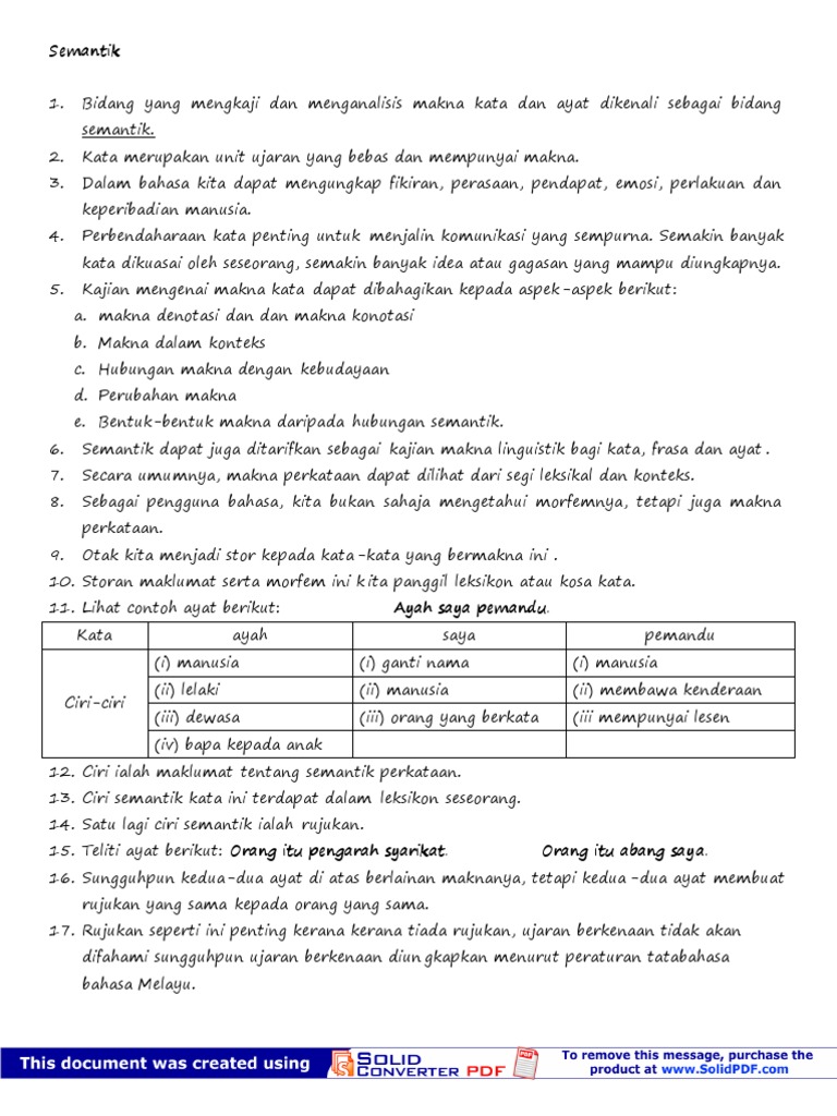 Nota Semantik | PDF