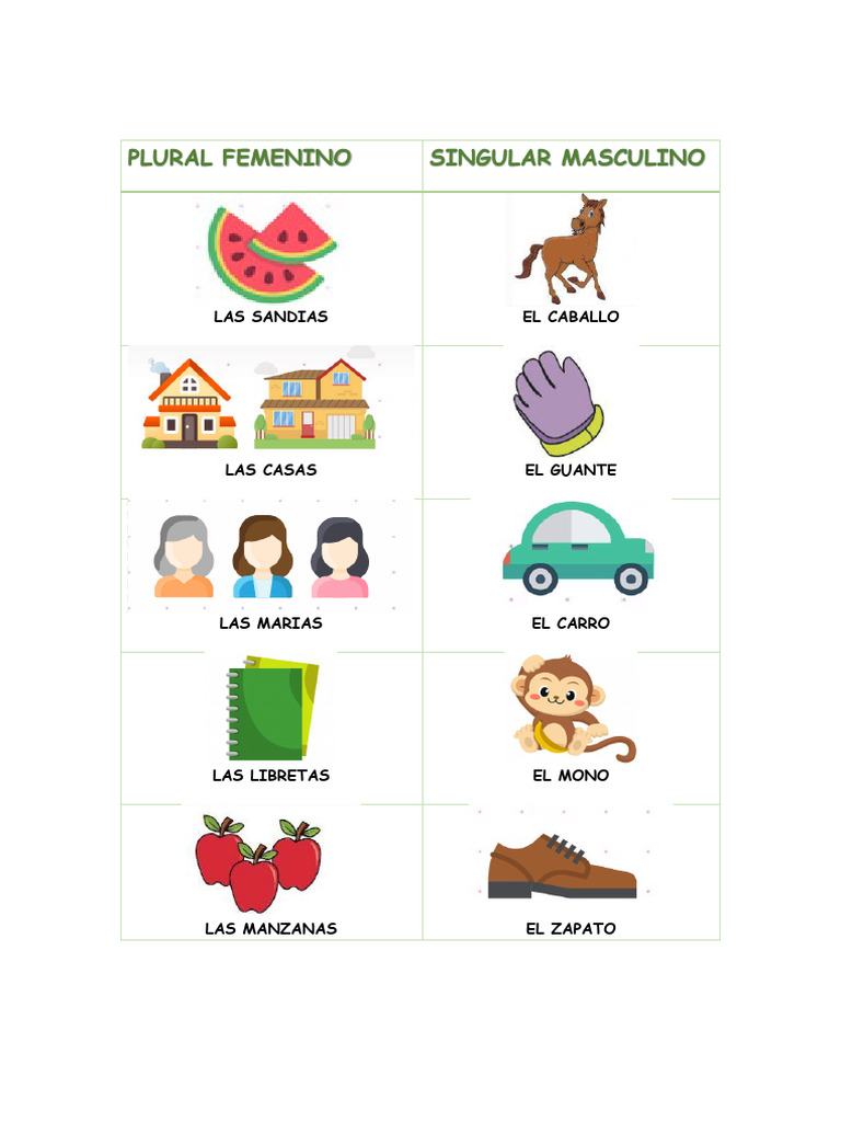 Plural Femenino | PDF