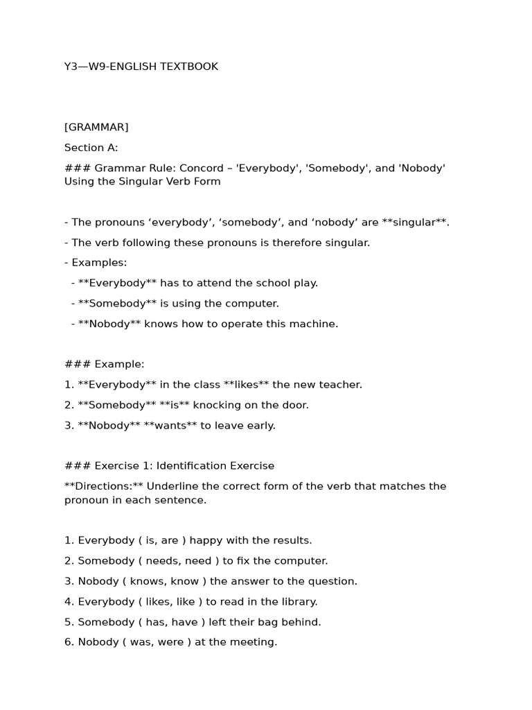 Y3-T2-W9 Textbook Need Reading Part | PDF | Adjective | Noun