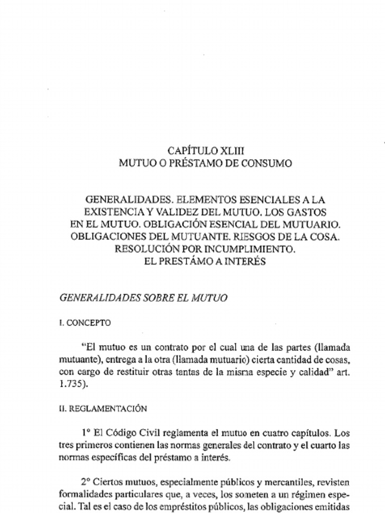 Contrato Mutuo | PDF