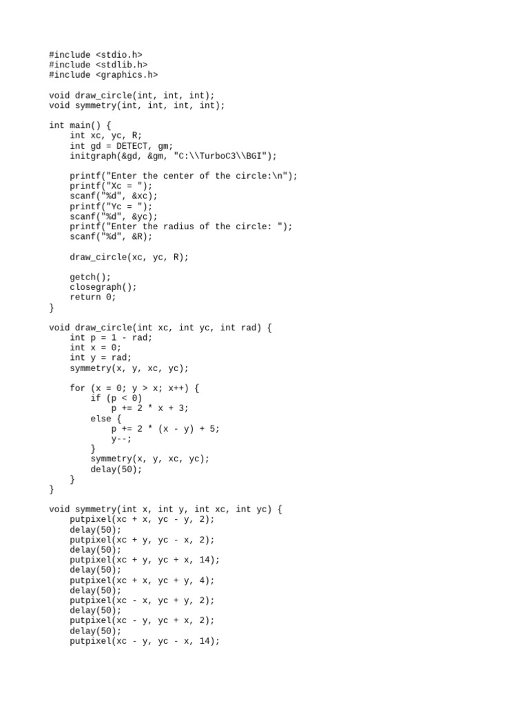 Circle Midpoint | PDF