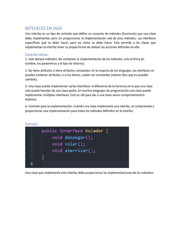 08-Interfaces en Java | PDF | Lenguaje de programación | Java (lenguaje de programación)