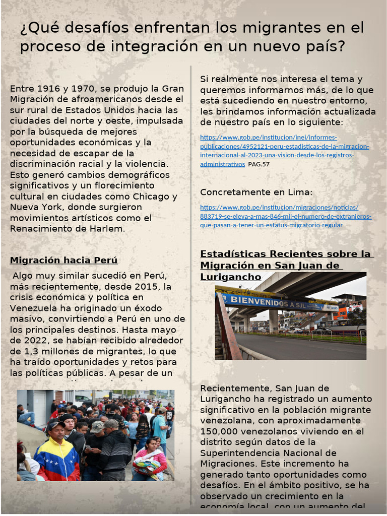 MIGRACION 1 Definicion y Caracteristicas | PDF | Migración humana ...