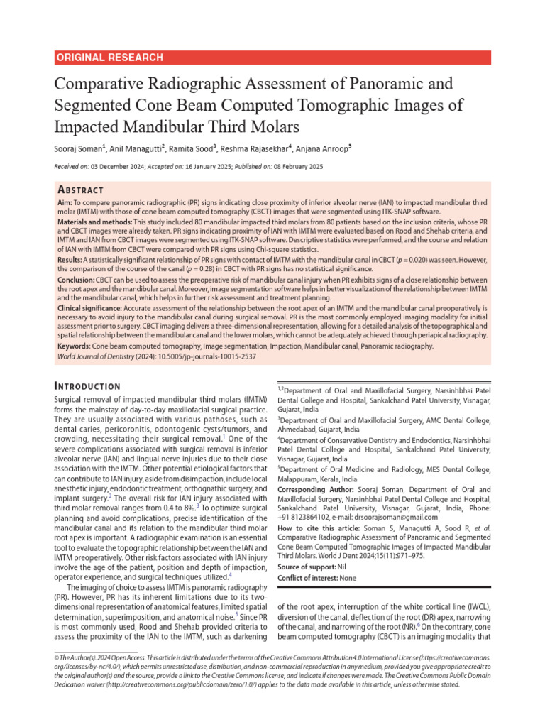 WJOUD-15-971, Comparative Radiographic Assessment of Panoramic and ...