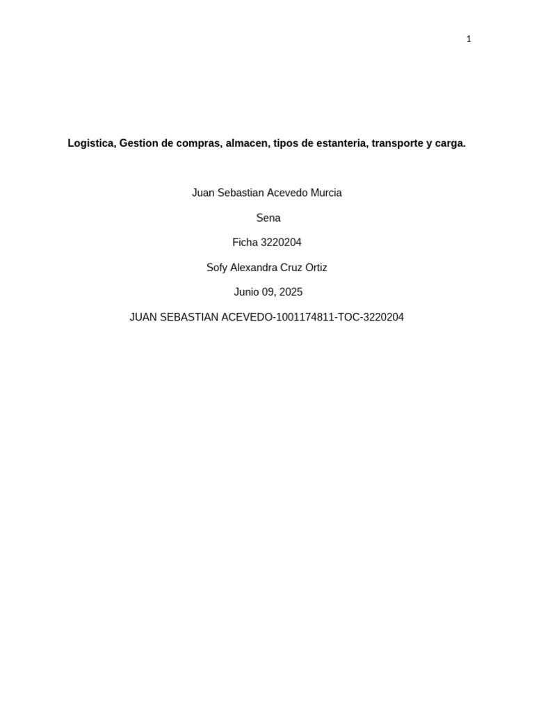 Logistica, Gestion de Compras, Almacen, Tipos de Estanteria, Transporte y Carga. | PDF ...