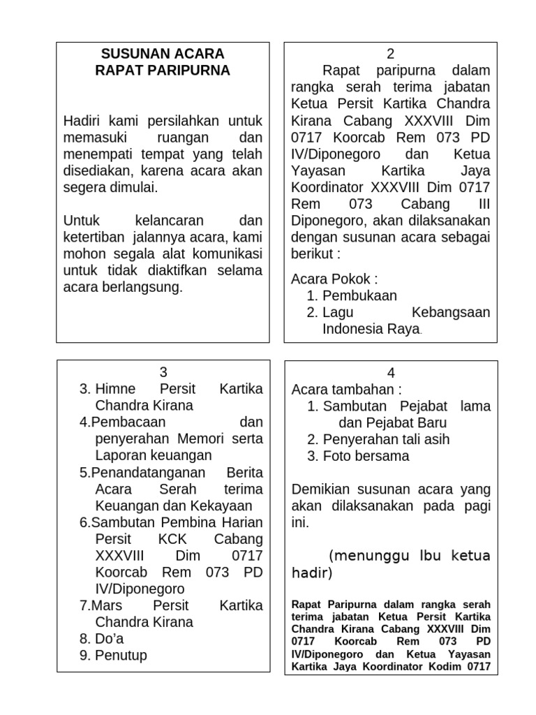 SSN Rapat Paripurna Ketua I 2024 | PDF