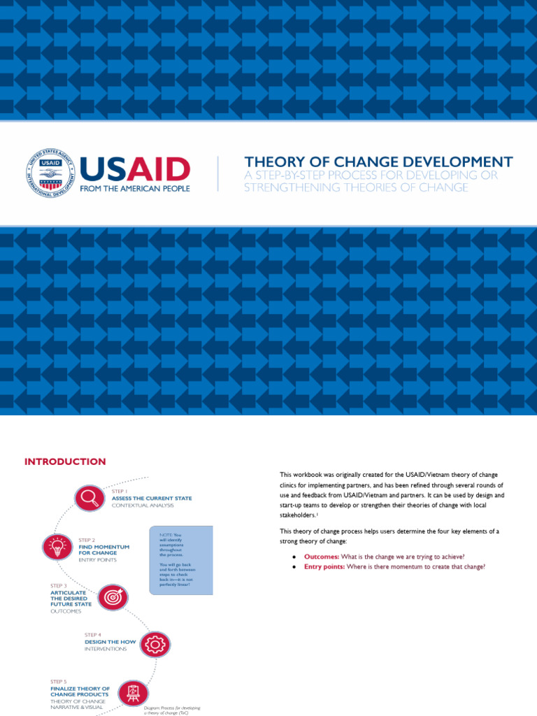 USAID Theory of Change Workbook | PDF