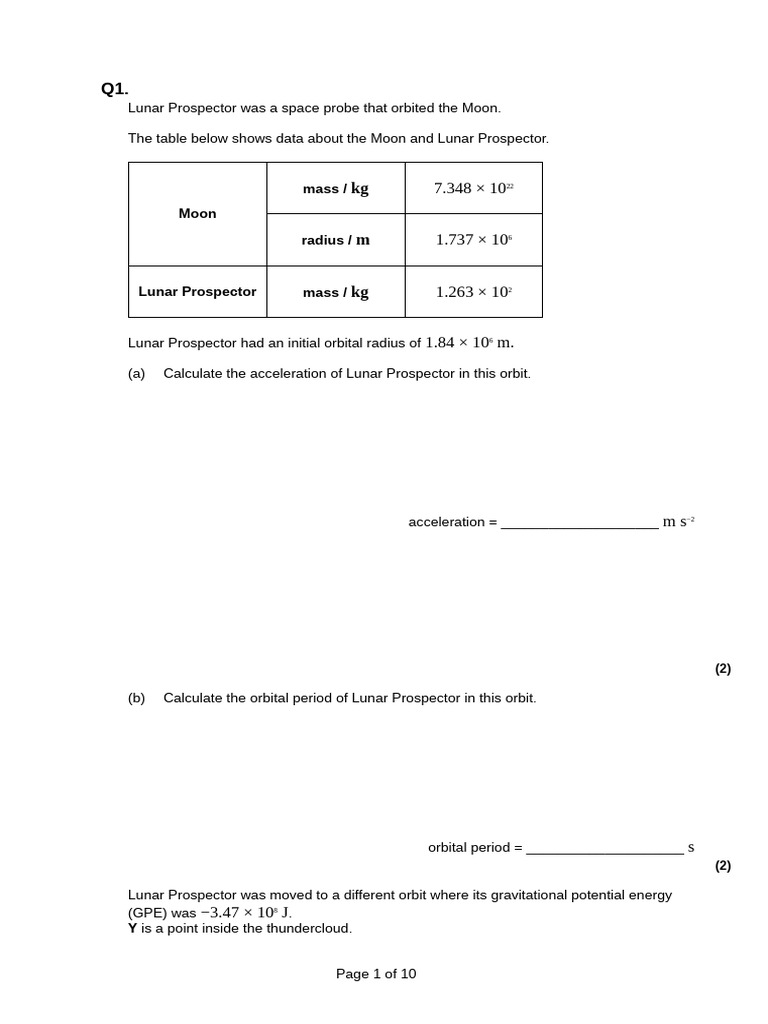 Physics Grade 11-12 | PDF | Moon | Orbit