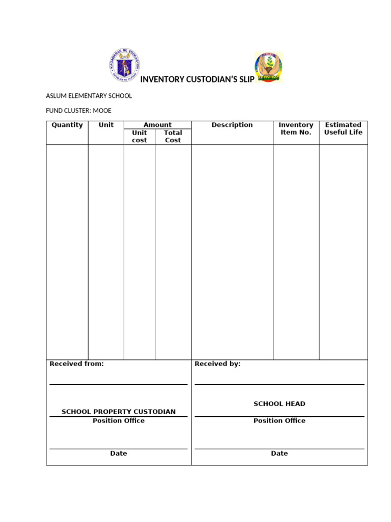 Inventory Custodian | PDF