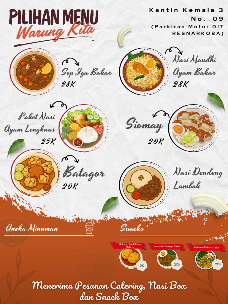 Menu Warung Kita | PDF