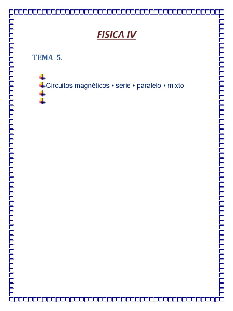 Tema 5 Ecuaciones de Reluctancia Magnética | PDF | Campo magnético ...