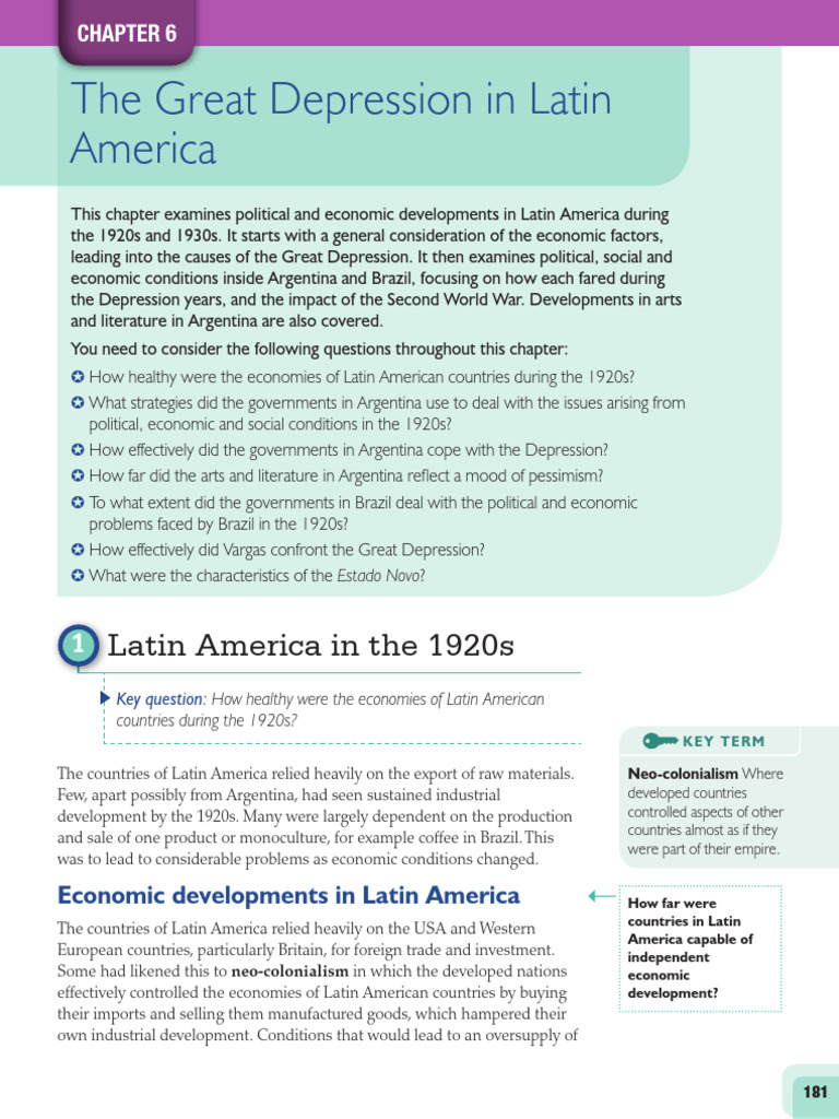 Tema 12. Impacto de La Gran Depresion en America Latina. Clements 2012 | PDF | Cost Of Living ...