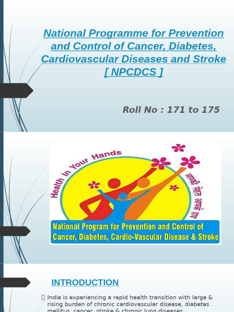 National Programme For Prevention and Control of Cancer-1 | PDF | Non ...