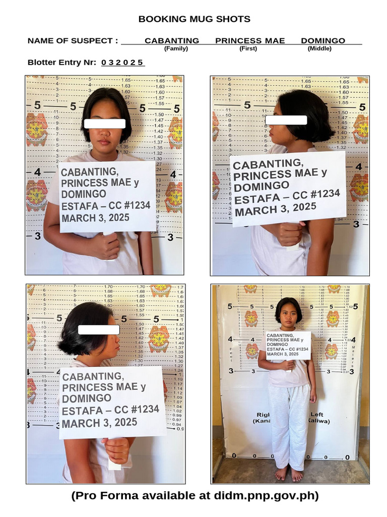 Booking Mug Shots | PDF