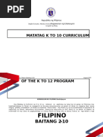 Matatag Filipino Curriculum Grades 4 and 7 For Matatag Training | PDF
