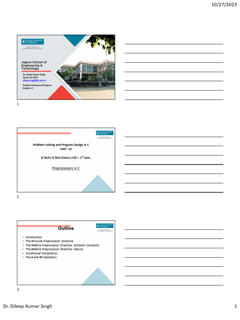 PSPC Unit IVb Preprocessors | PDF | Computer Science | Computer Programming