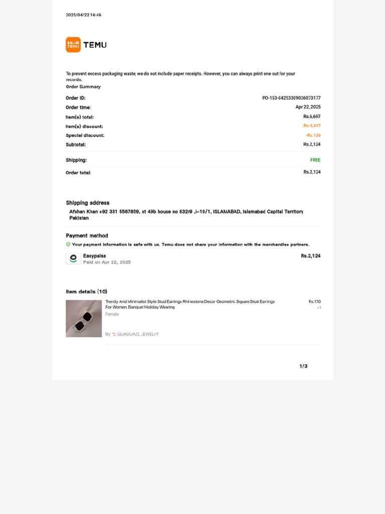 Temu Web Document | PDF