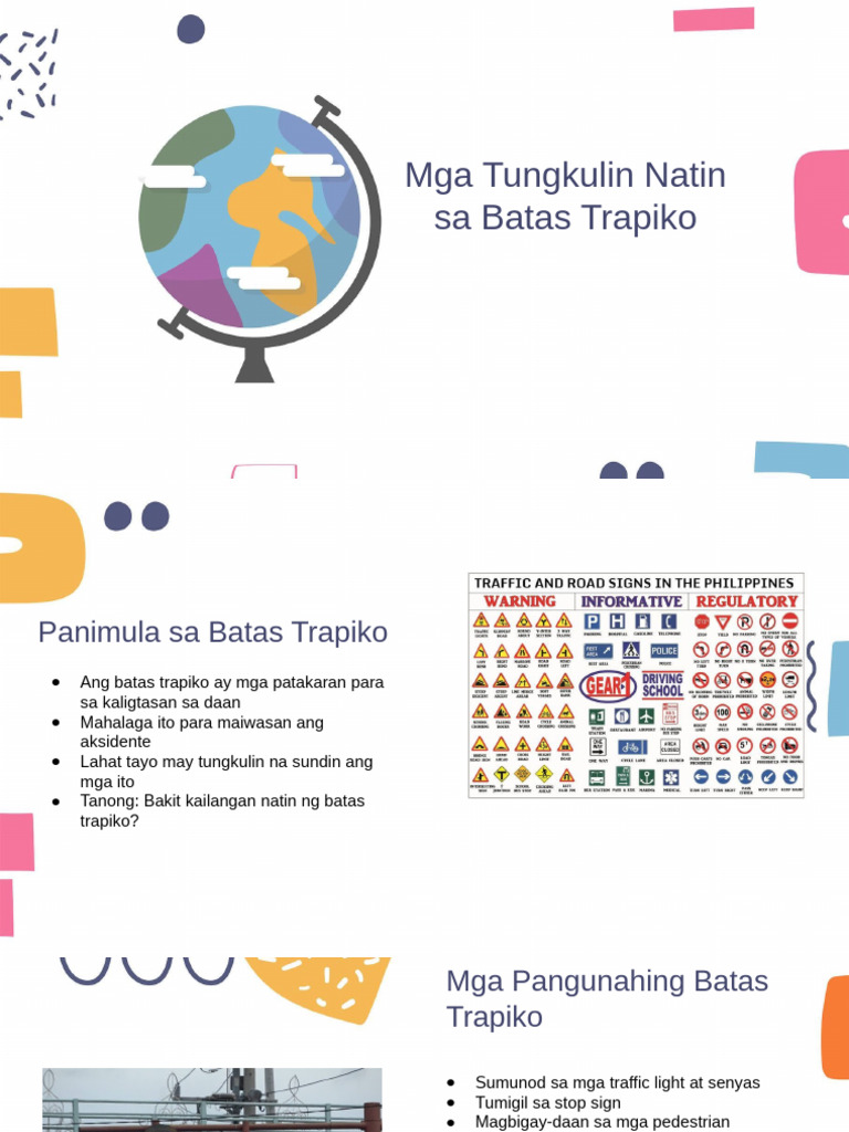 Mga Tungkulin Natin Sa Batas Trapiko | PDF