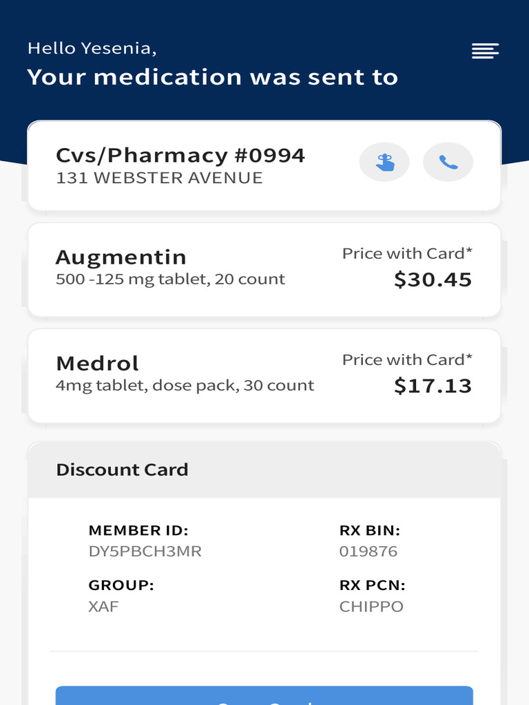 Chippo RX Card Medication Prices | PDF