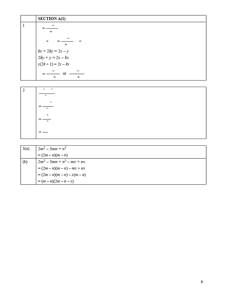 Annual Exam Paper 1A - Ans | PDF | Elementary Geometry | Geometric Objects