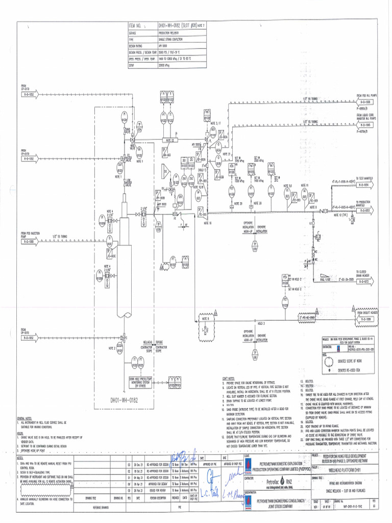 16. WHP-DH01-R-D-1042_P_ID - Single Wellhead - Slot 08 and Flowlines_D3 ...