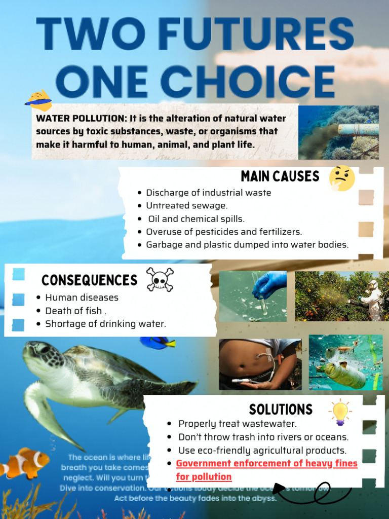 Cartel Water Pollution. Ma. Del Rosario Ruiz S. | PDF