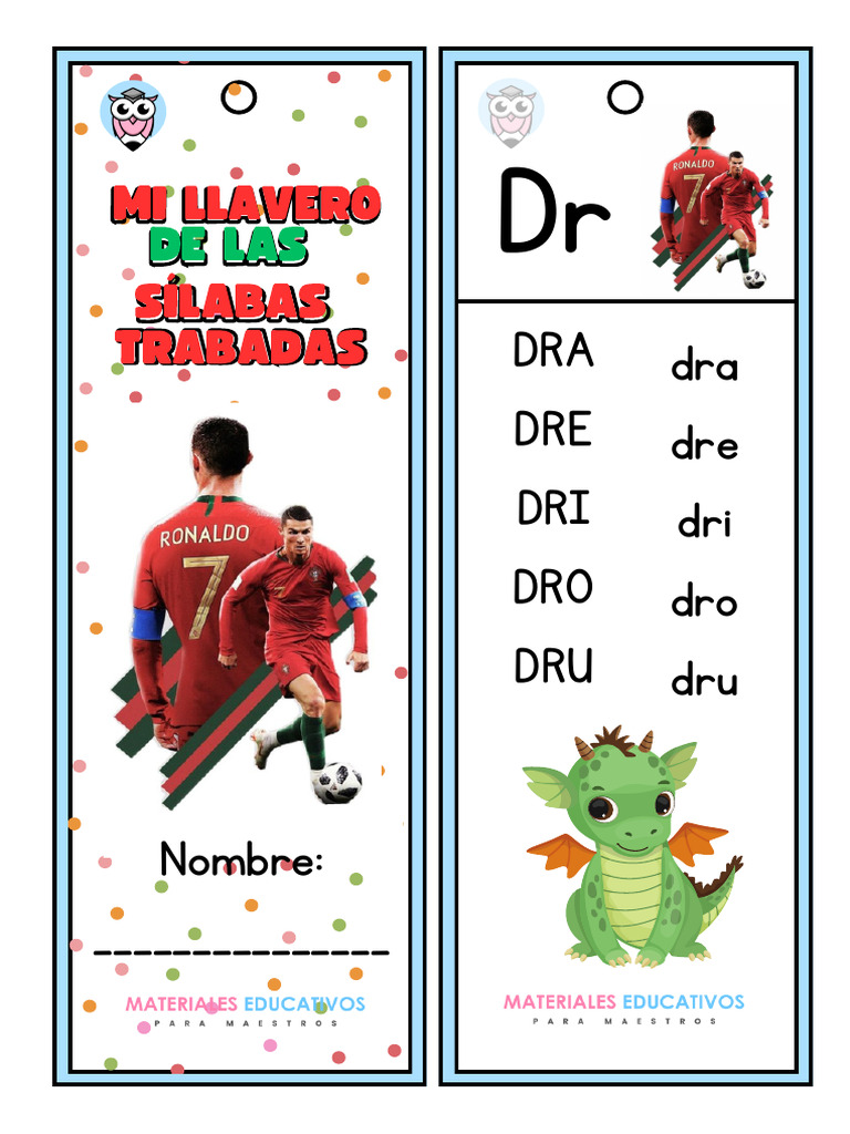 Llavero de Sílabas Trabadas en PDF para Imprimir - PDF - 20250709 ...