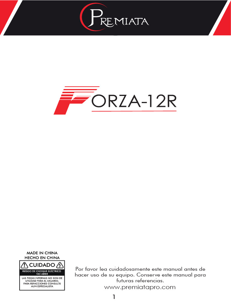 Manual Forza 12R | PDF | Diodo emisor de luz | Ligero