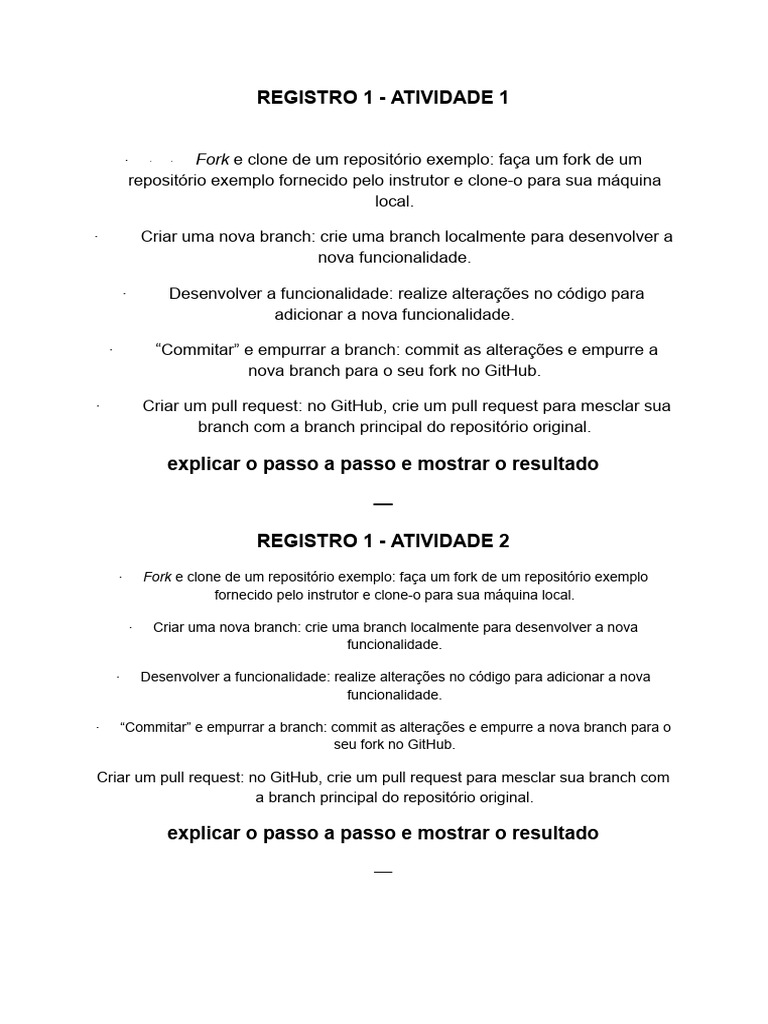 O Que Fazer s15 Versionamento | PDF | Informática | Engenharia de Software