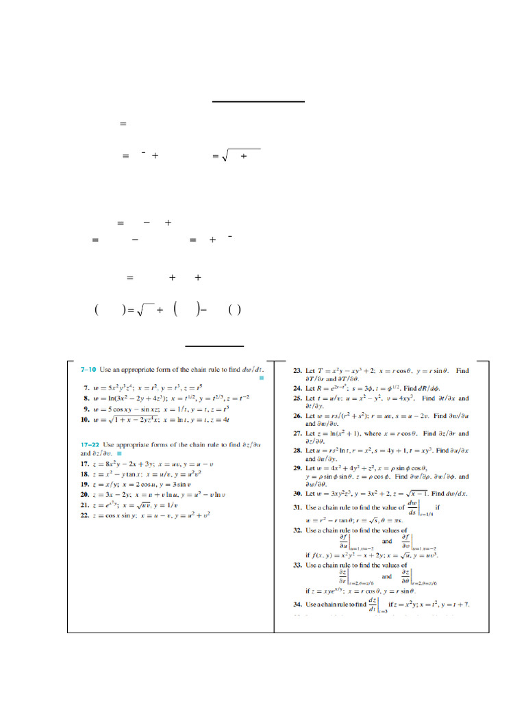 Differential Calculus Homework Worksheets | PDF | Differential Calculus ...