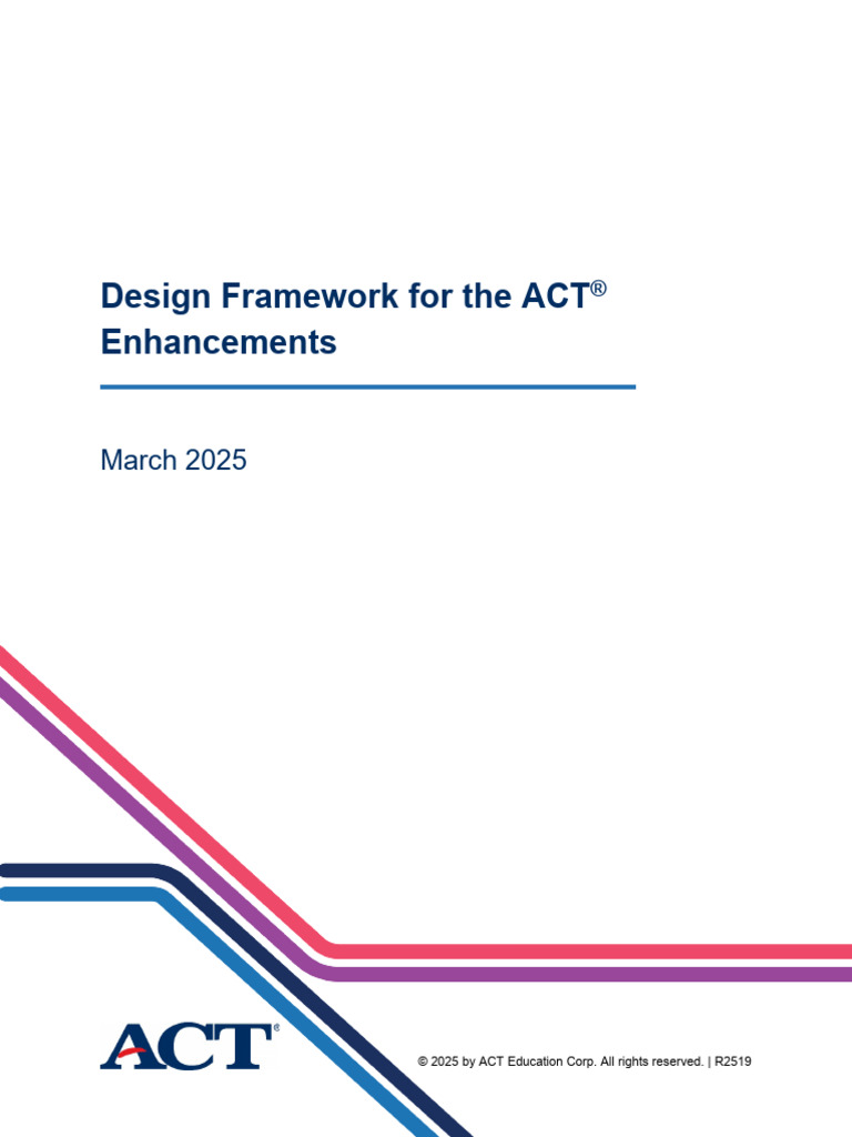R2519 Design Framework For The ACT Enhancements 2025 03 | PDF | Act ...