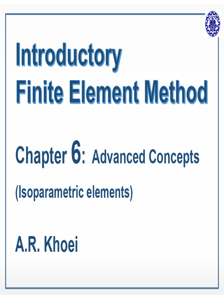 Chapter 6 - Isoparametric Elements | PDF | Mathematical Physics ...