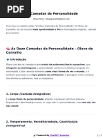 Doze Camadas da Personalidade Humana | PDF | Emoções | Experiência