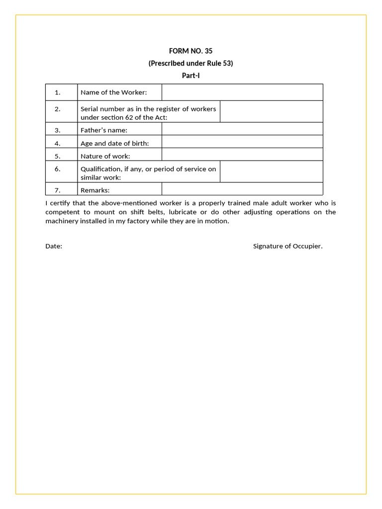 Form No. 35 | PDF
