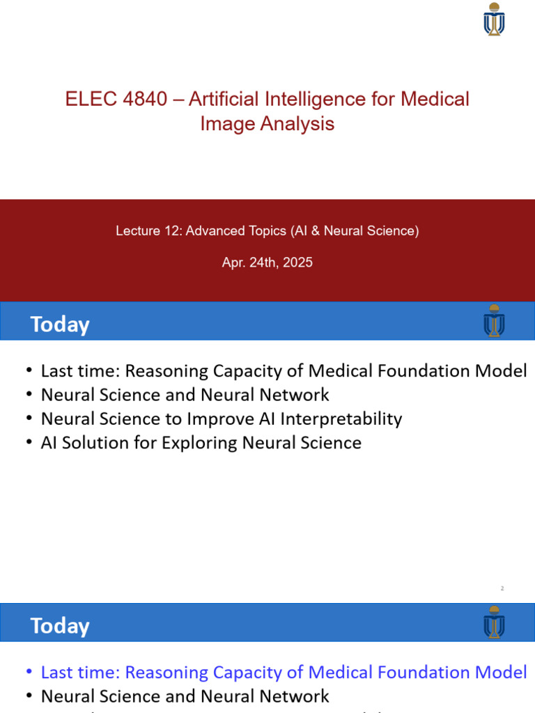 Lecture12b - Special Topics (AI & Neural Science) | PDF | Neuroscience | Artificial Intelligence
