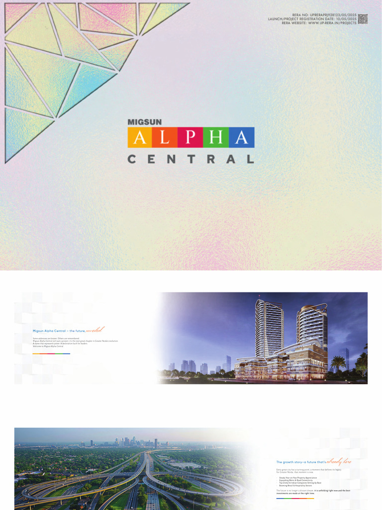 Migsun Alpha Central: Greater Noida's Hub | PDF | Cooking
