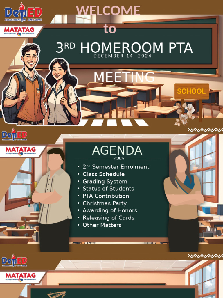 3rd Homeroom Pta Meeting 2024 2025 | PDF | Schools | Educational ...