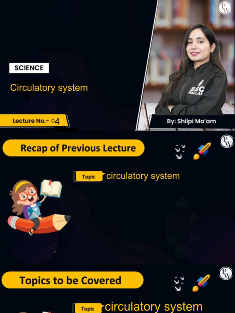 Circulatory System 04 - Class Notes (Science) | PDF
