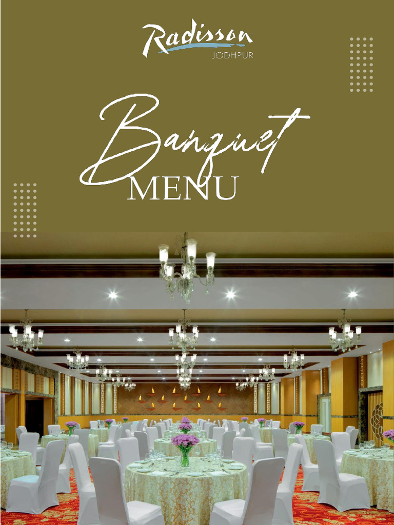 Radisson Banquet Menu Options | PDF
