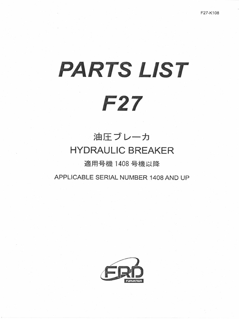 Catalogo Furukawa f27 | PDF