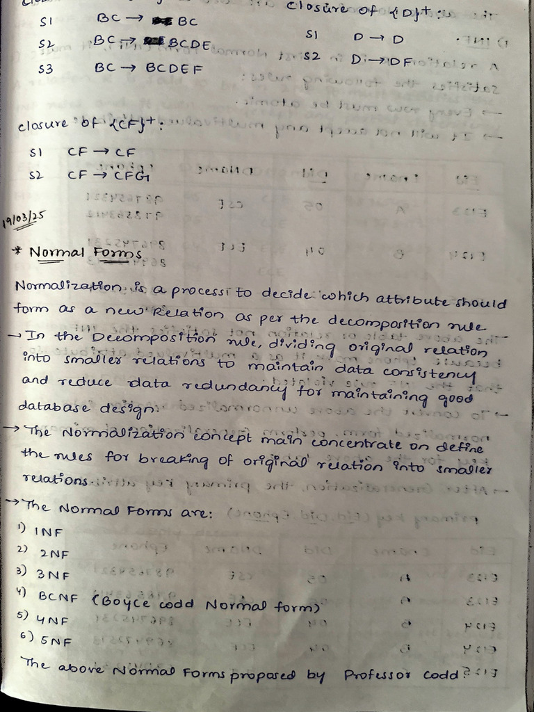 DBMS Unit-3. (1nf, 2NF, 3NF, BCNF, 4NF, 5NF) | PDF
