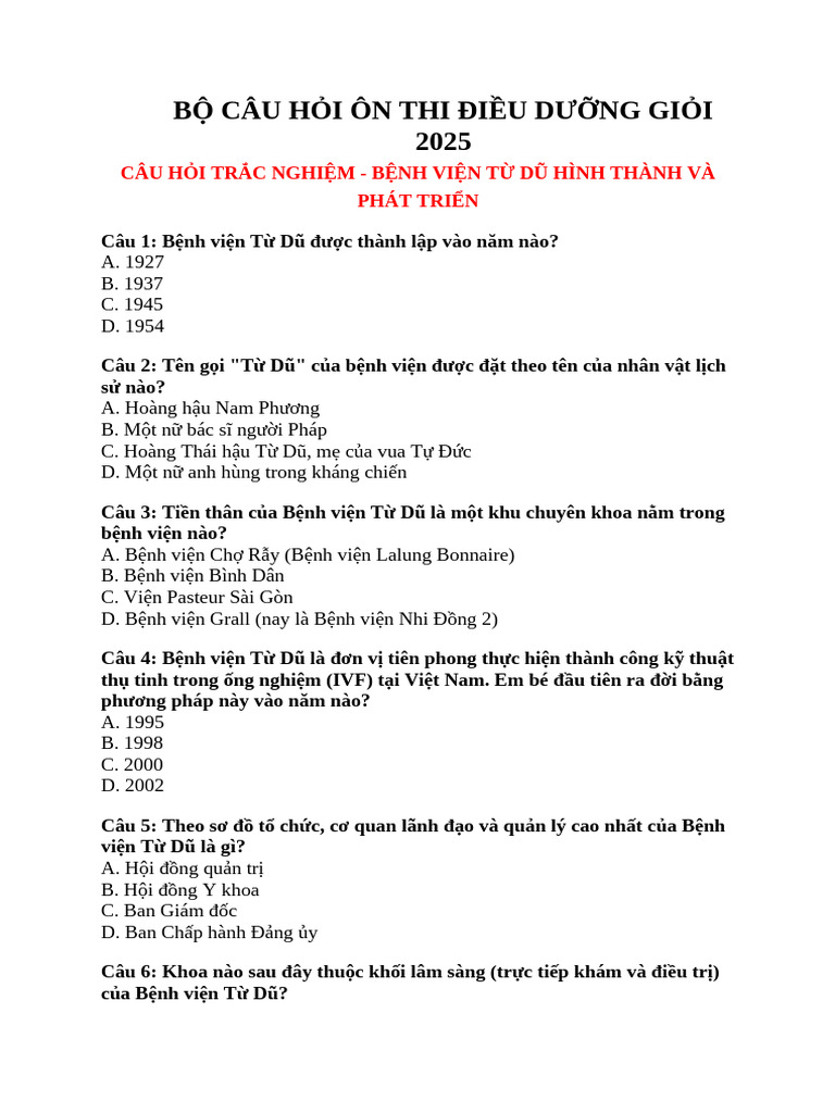 San a Câu Hỏi Thi Hs- Đdg 2025 | PDF