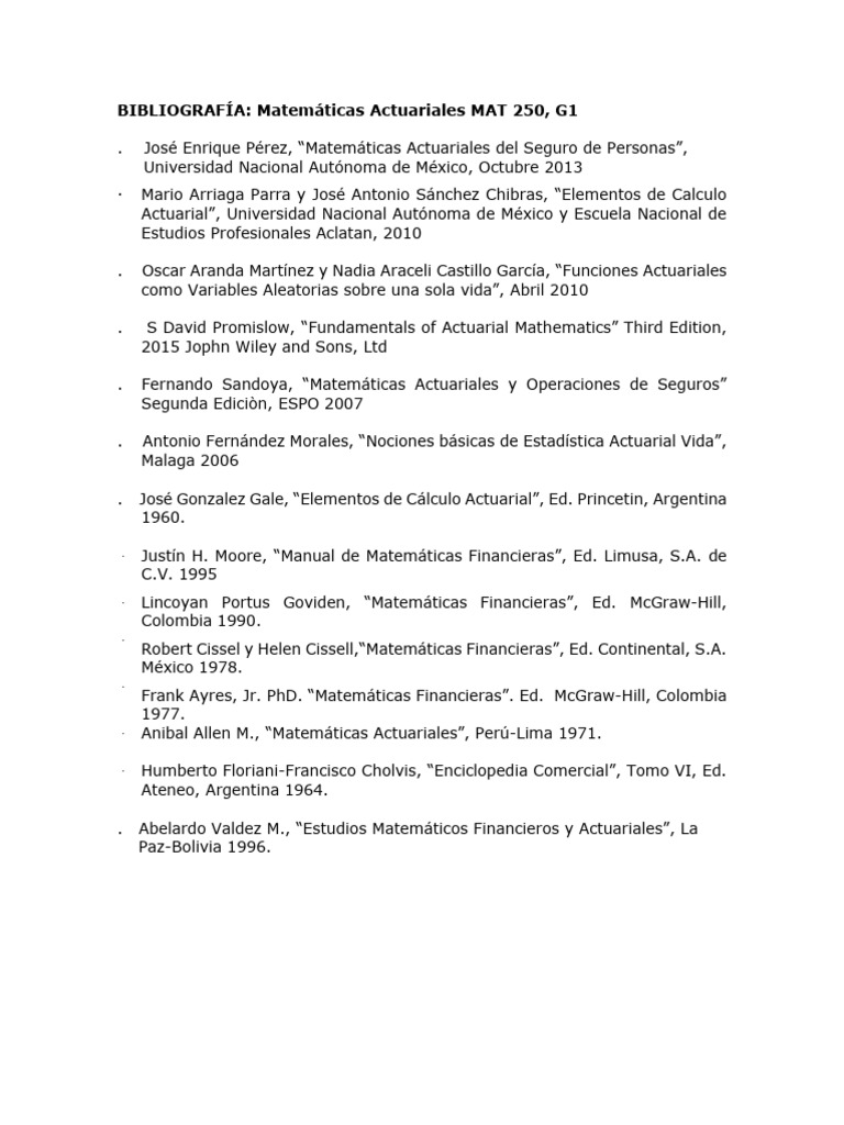 Bibliografía Mat Act | PDF