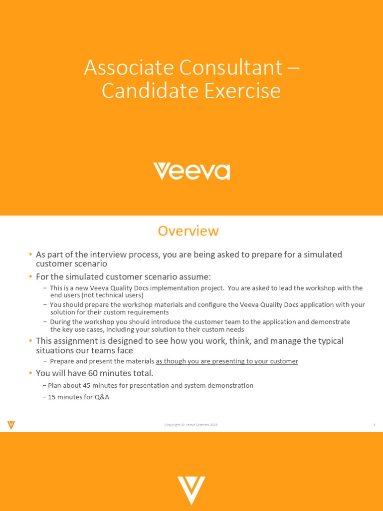 Veeva QDocs Candidate Exercise Overview | PDF | Information Technology ...