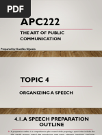 Guidelines for Speech Preparation Outlines | PDF