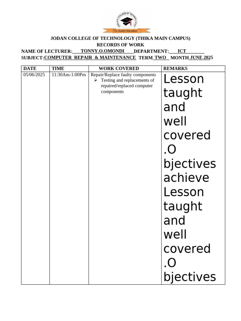 Puter Repair and Maintenance | PDF | Databases | Computer Science