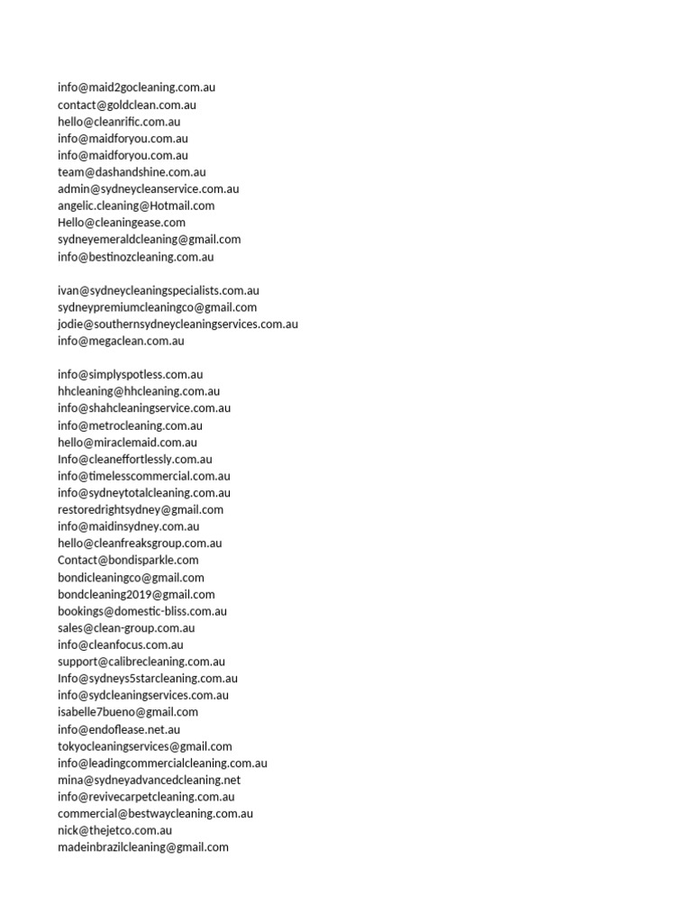 Dentist Leads Sydney Australia Only Emails | PDF